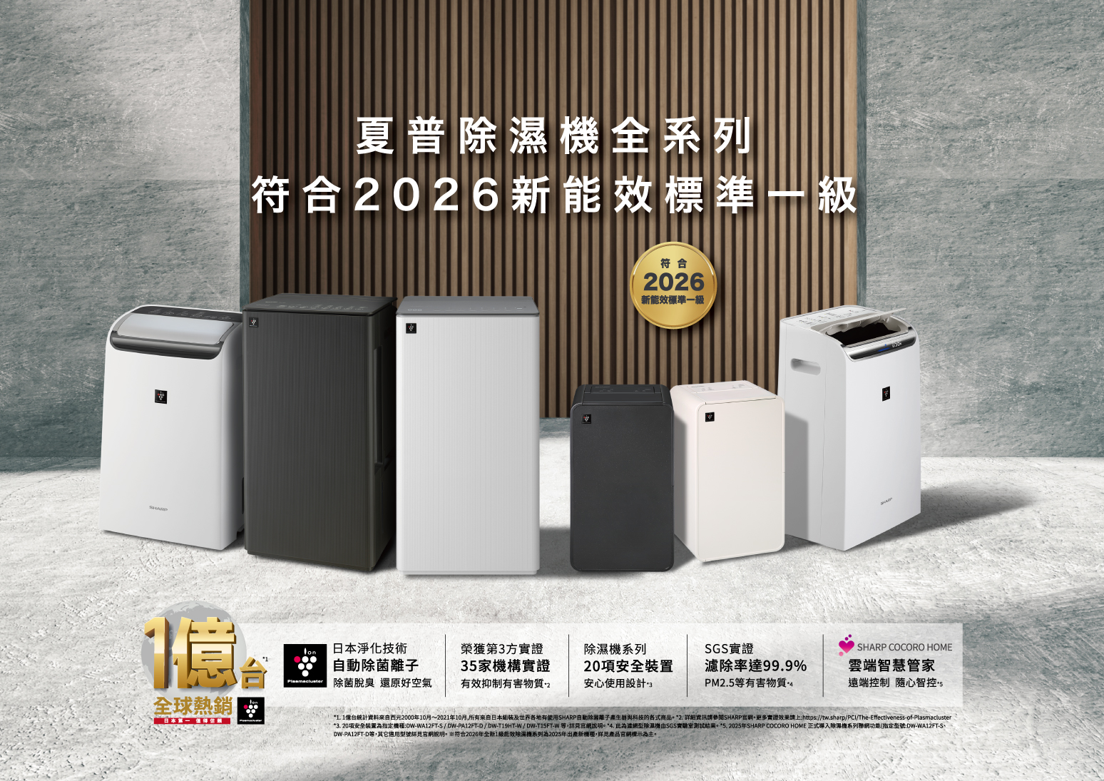 全面升級環保節能，夏普響應政府推動減碳與2026年一級能效新標準 | SHARP Taiwan